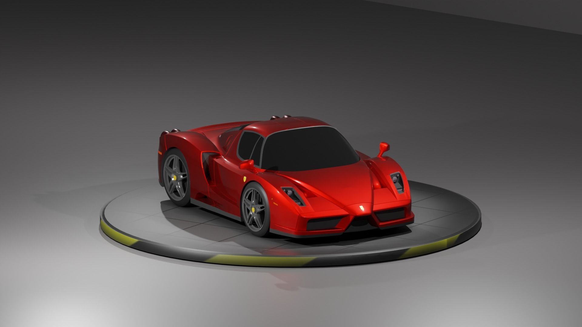 Toon Ferrari Enzo 3D model 3D printable | CGTrader