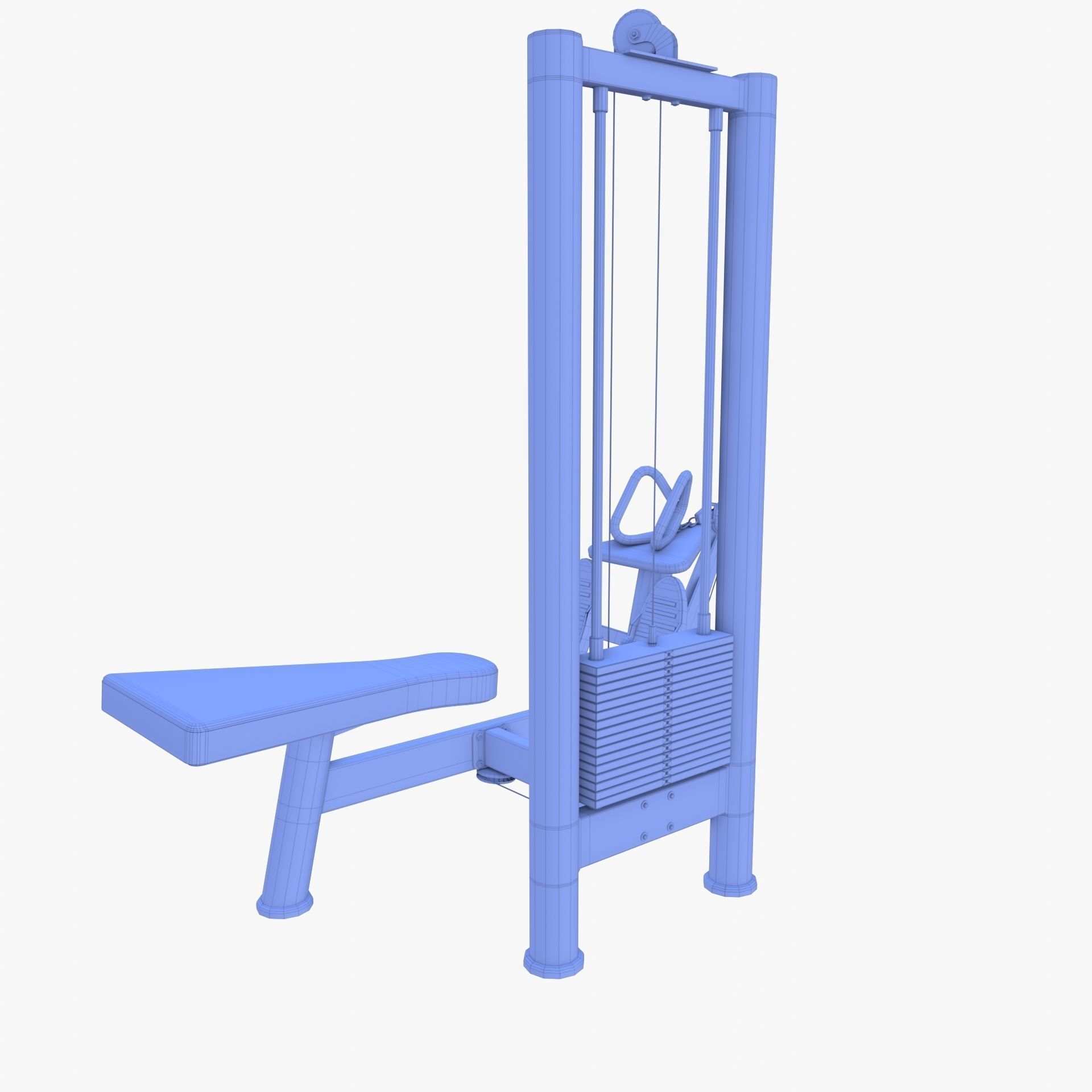 3D model Pulley row VR / AR / low-poly | CGTrader