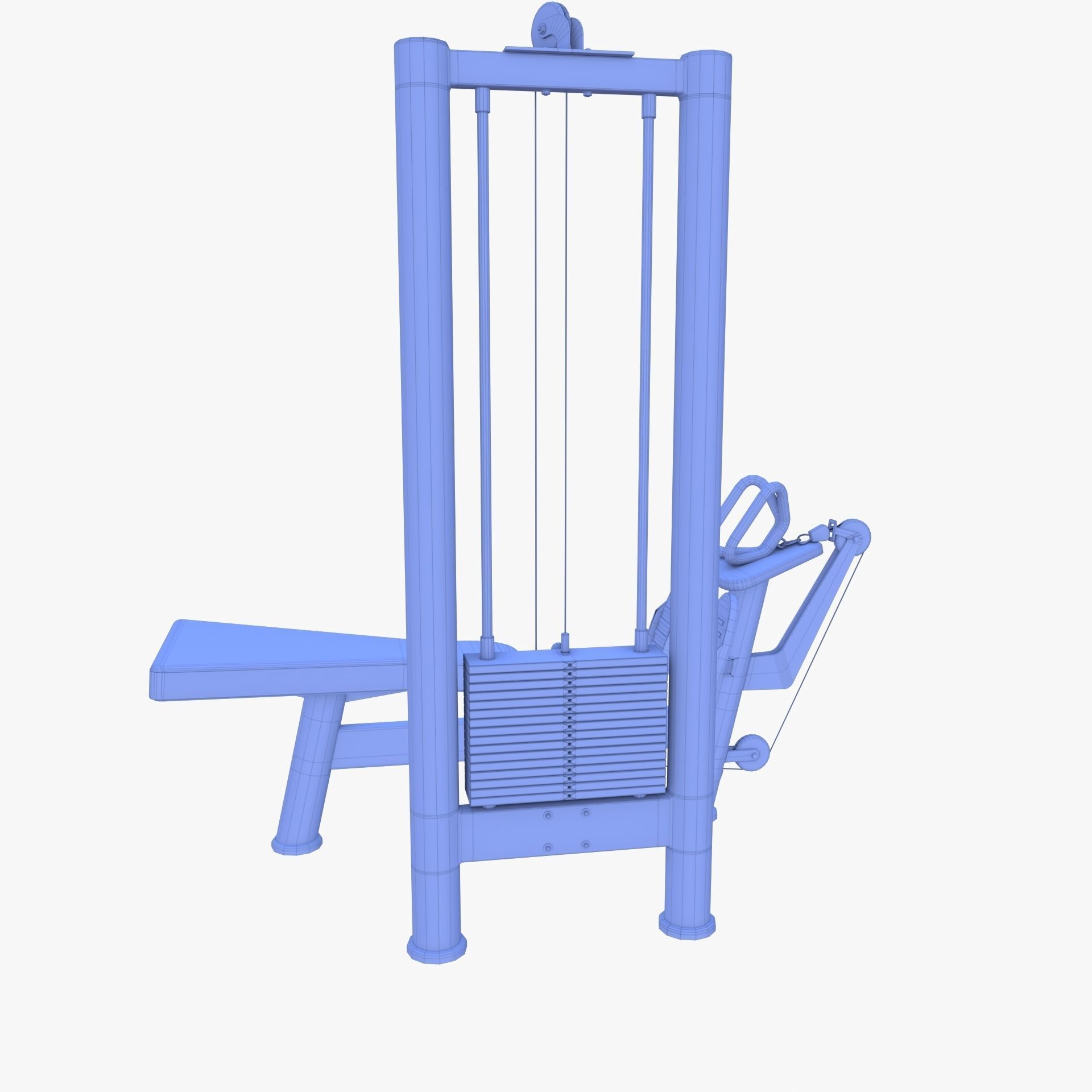 3D model Pulley row VR / AR / low-poly | CGTrader