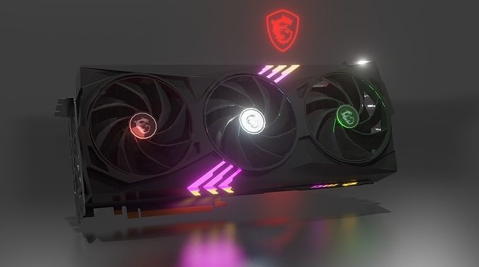 LOW POLY MSI GRAPHIC CAR free VR / AR / low-poly 3D model animated ...