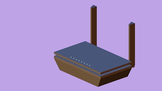 Low Poly Modem router free VR / AR / low-poly 3D model | CGTrader