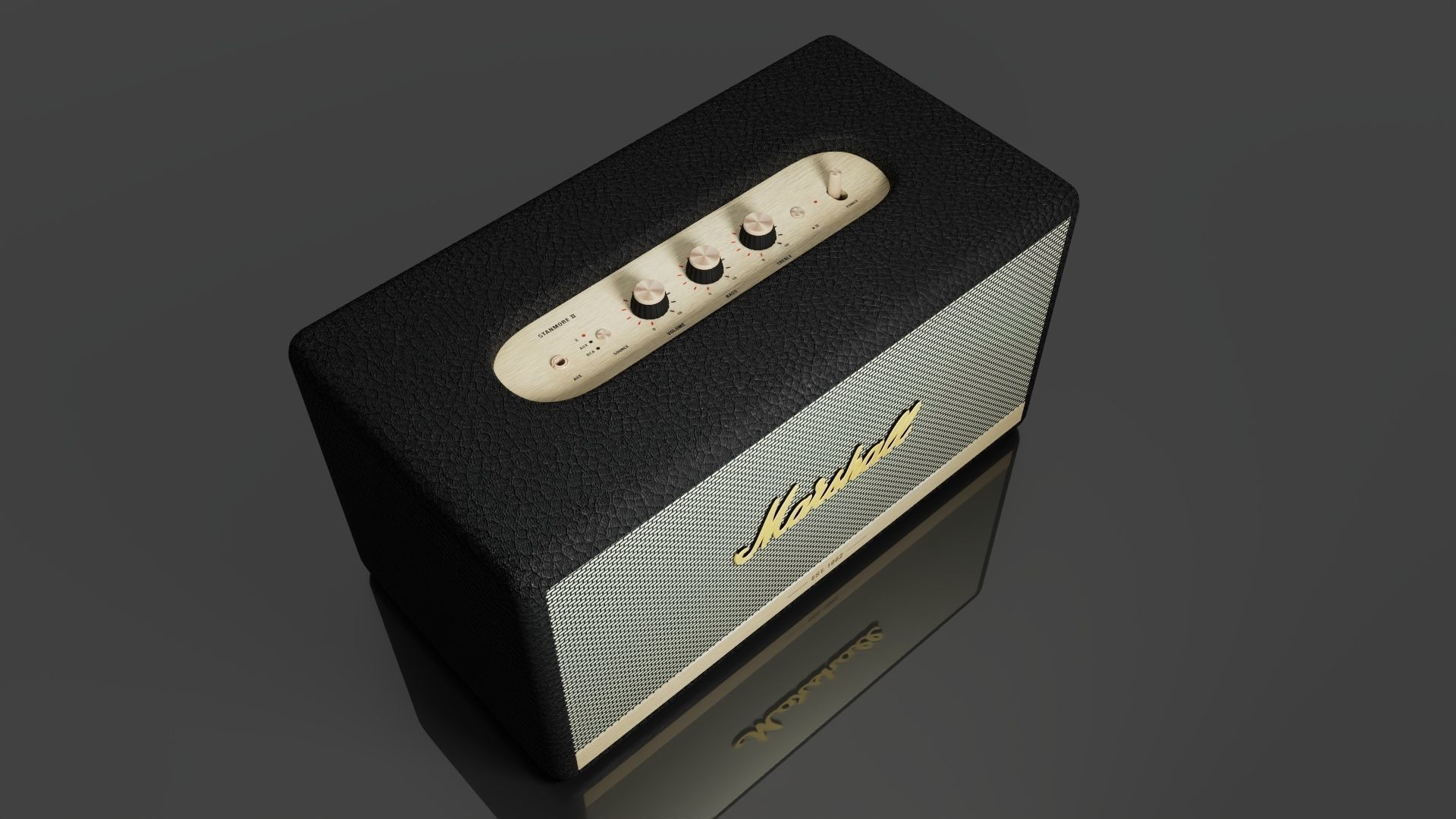 3D model Marshell Speaker 3d model VR / AR / low-poly | CGTrader