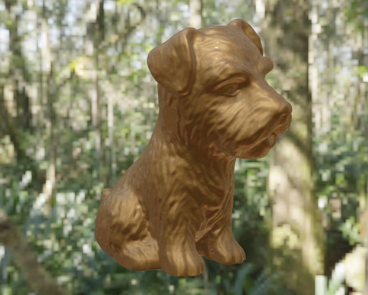 Chien 3d print scottish terrier in woods free 3D model 3D printable ...