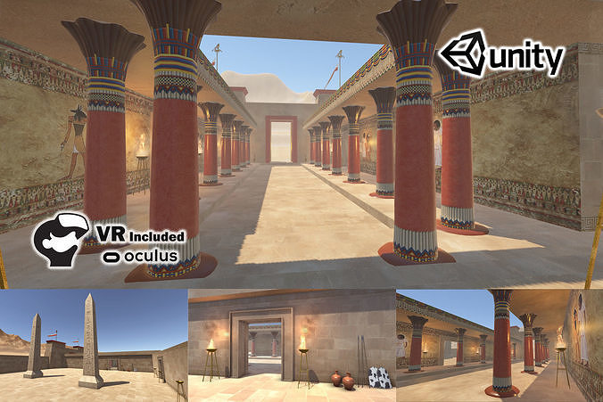 3D model Egyptian labyrinth VR VR / AR / low-poly | CGTrader