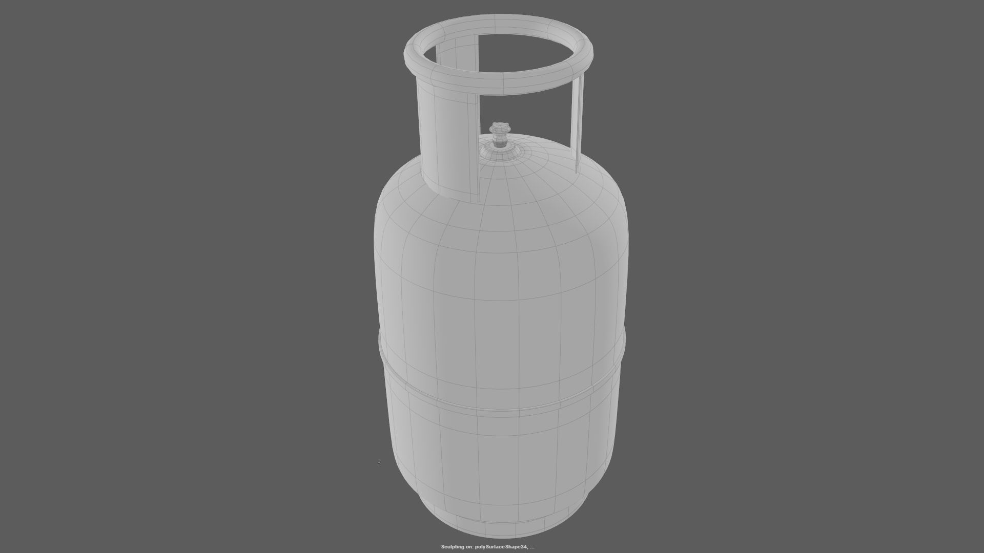 3D model HP GAS CYLINDER RUSTY 3d model VR / AR / low-poly | CGTrader