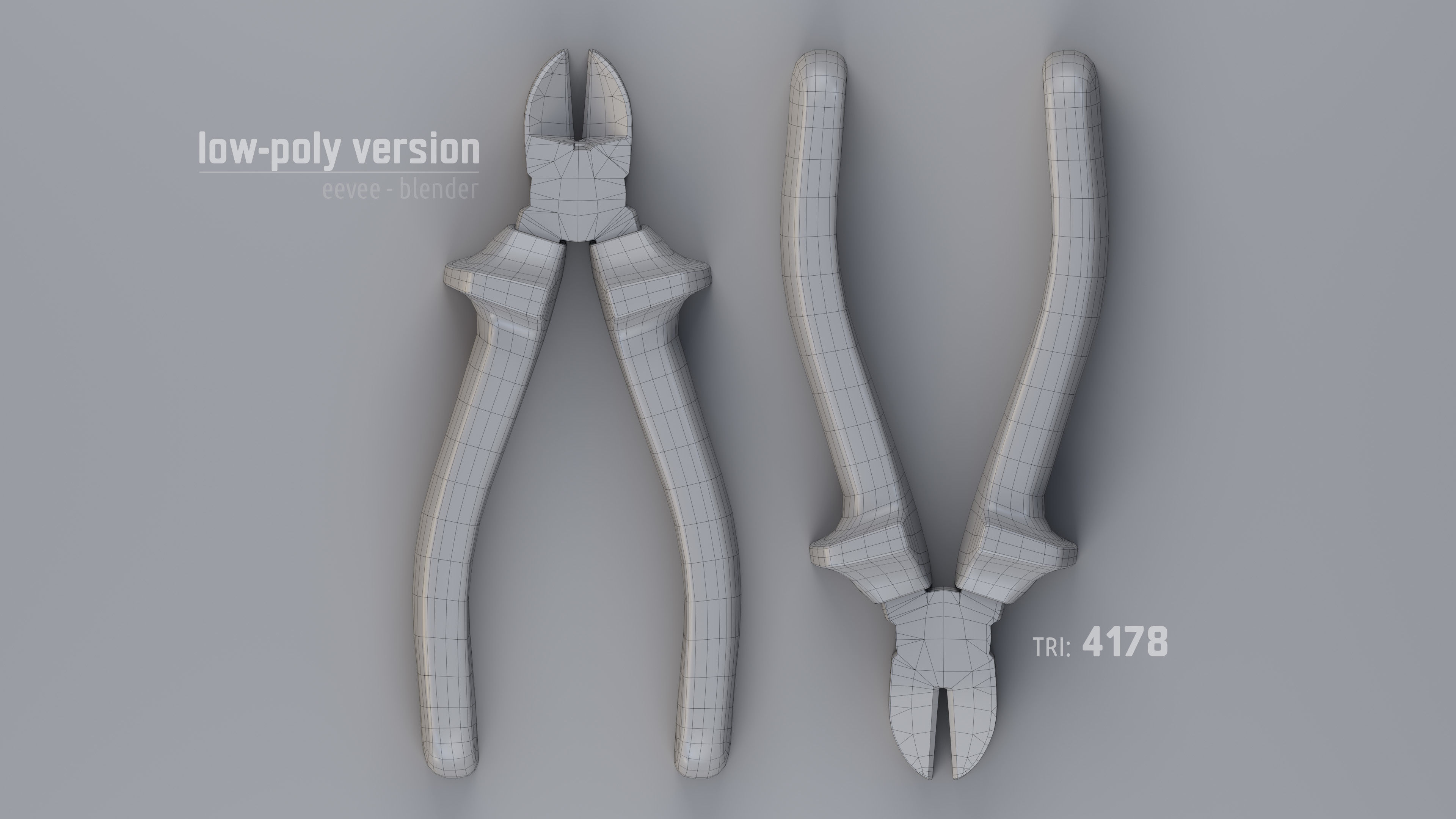 3D model Piler Side Cutter - 2 version - VR / AR / low-poly | CGTrader