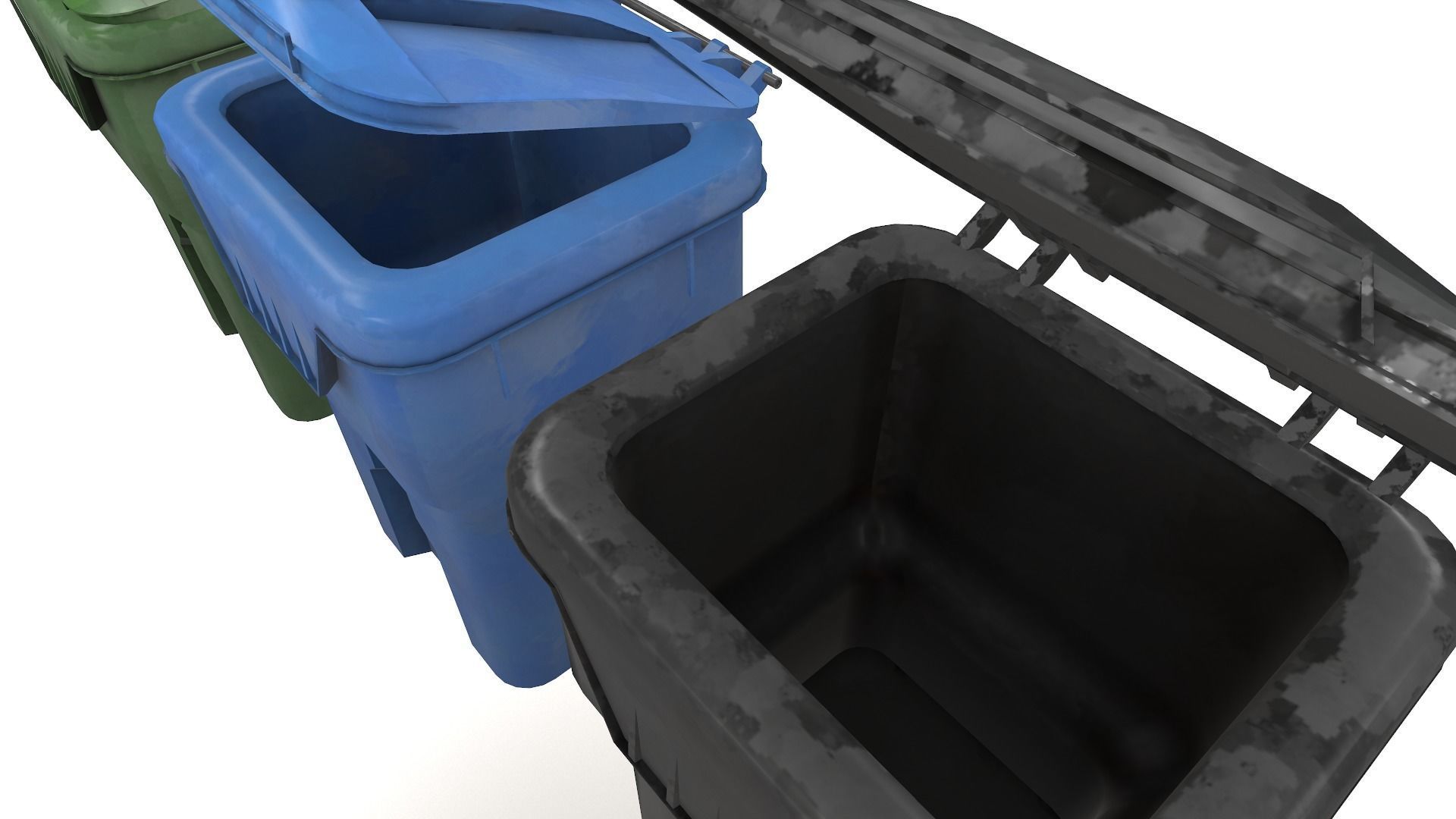 3D model Trash Bins VR / AR / low-poly | CGTrader