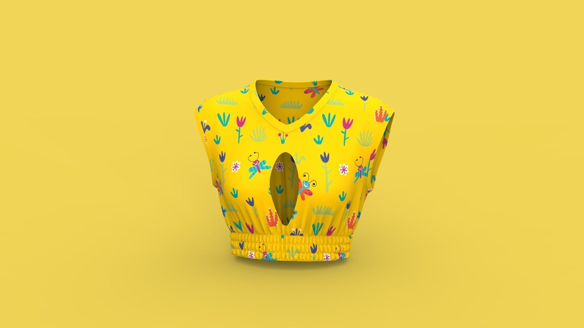 Fashionable Top Dress Design 3D model | CGTrader