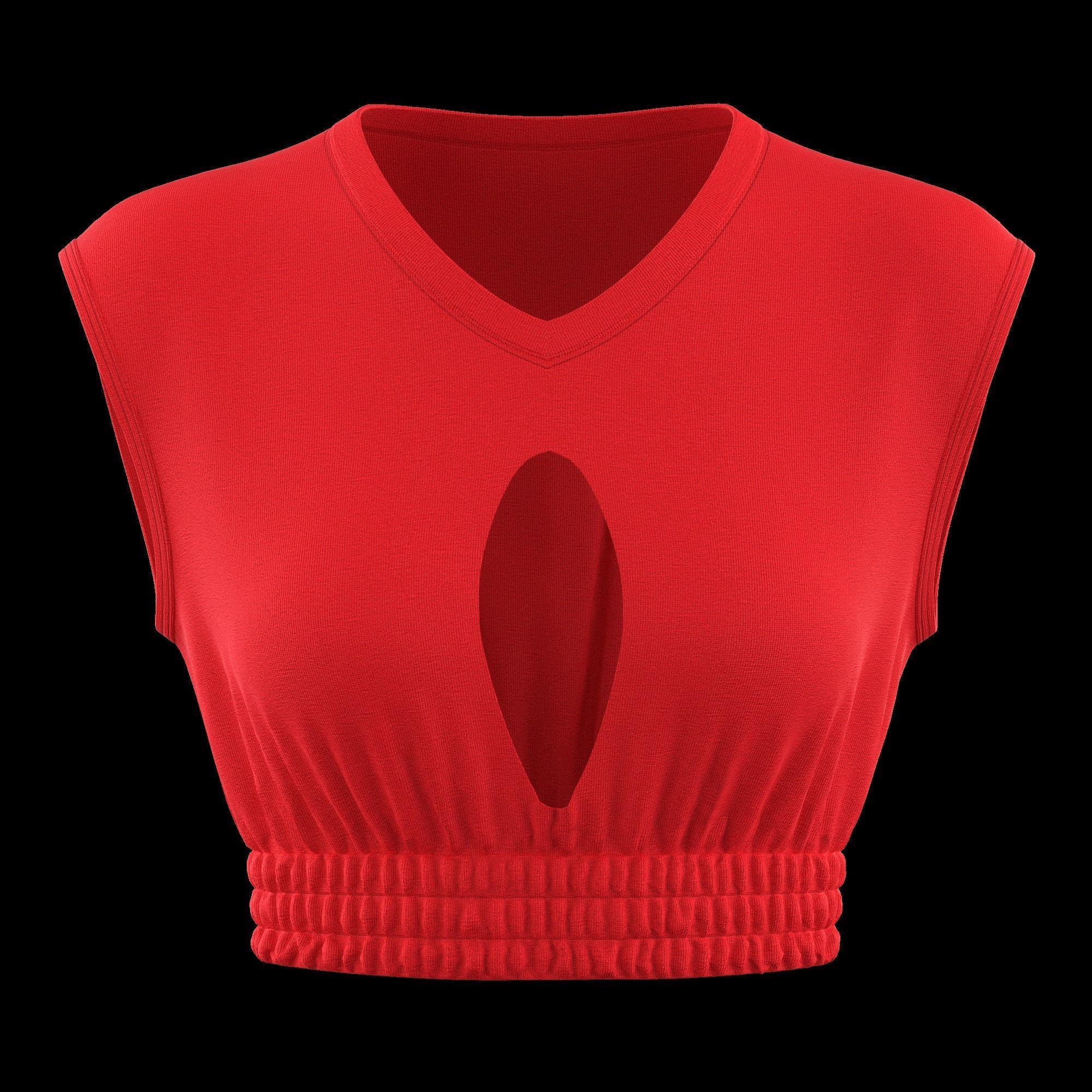 Fashionable Top Dress Design 3D model | CGTrader