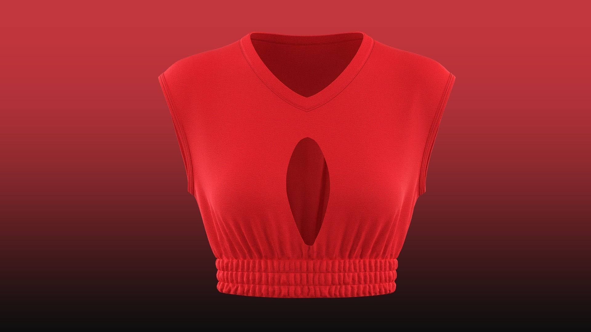 Fashionable Top Dress Design 3D model | CGTrader