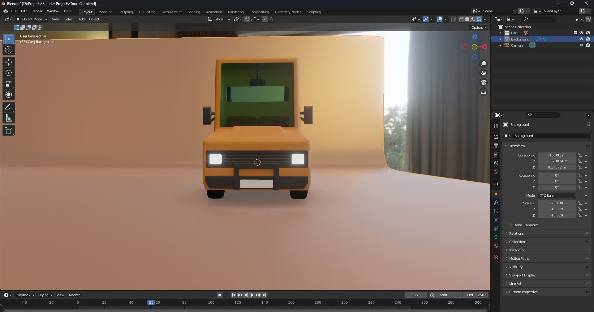 Toon Car 3D model | CGTrader
