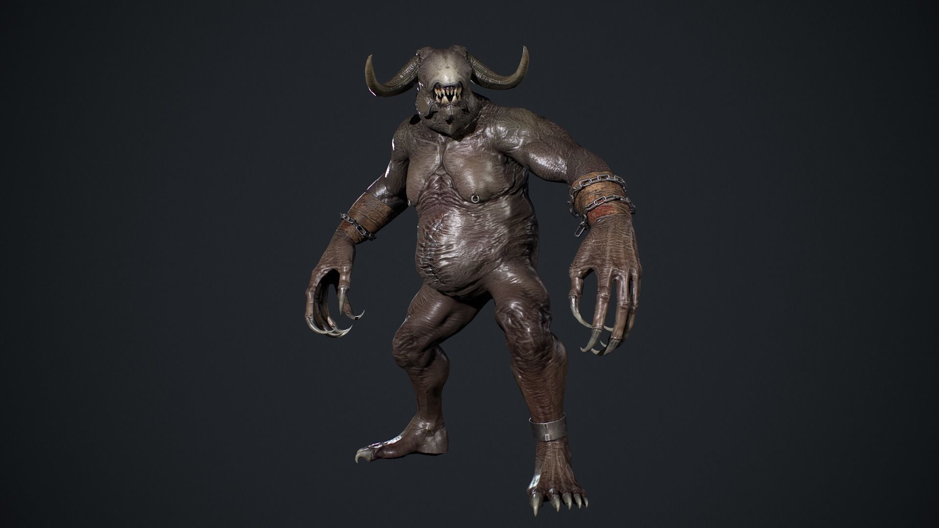 3D model Fat Demon VR / AR / low-poly | CGTrader