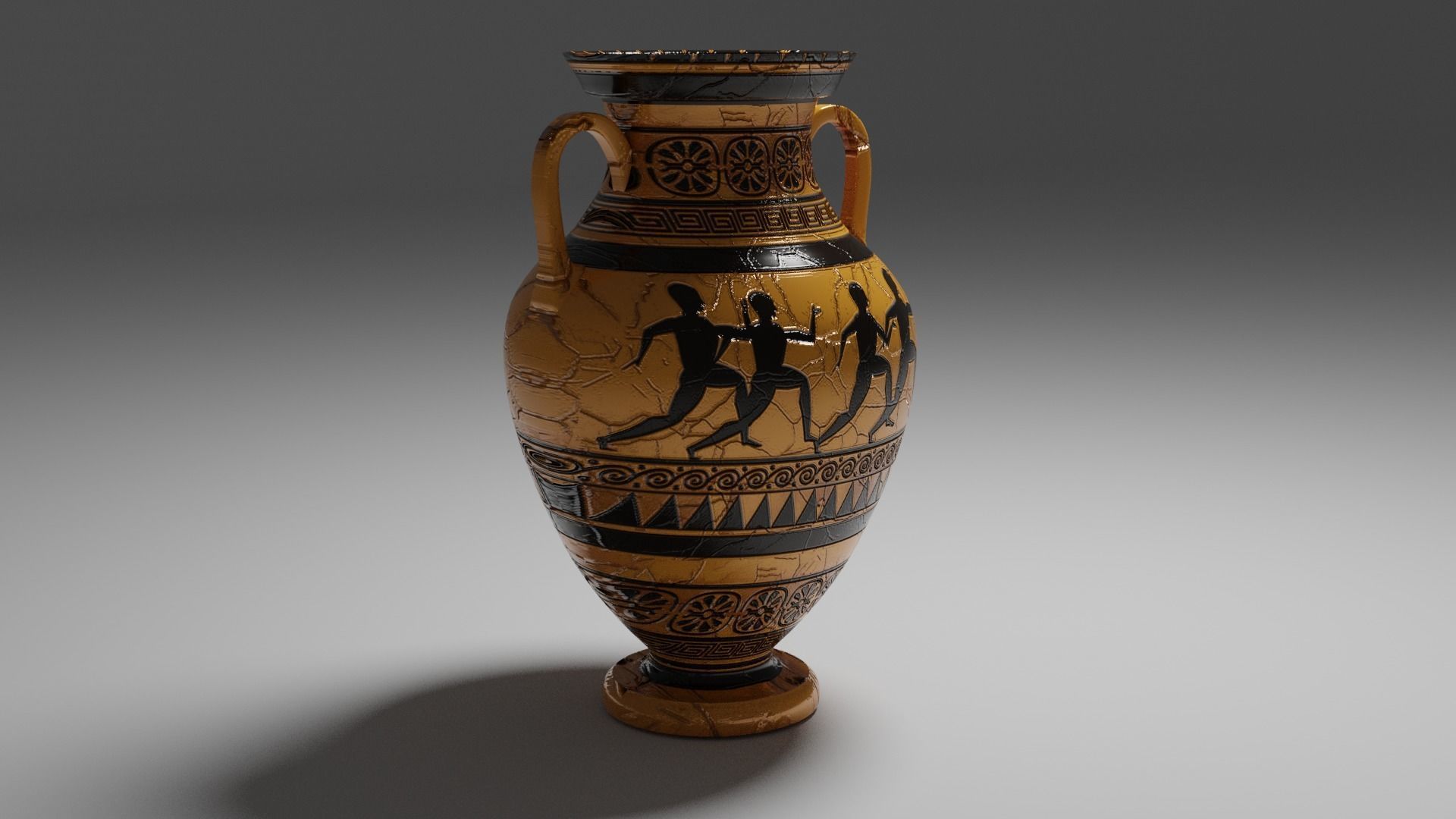3D model Greek Jar Low-poly VR / AR / low-poly | CGTrader