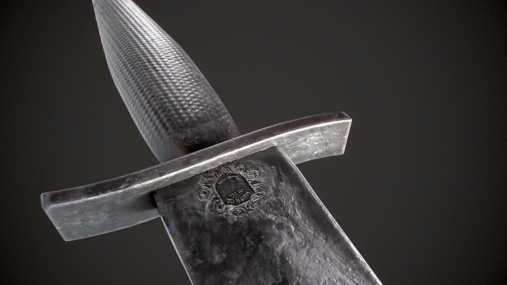 3D model Fighting Knife VR / AR / low-poly | CGTrader
