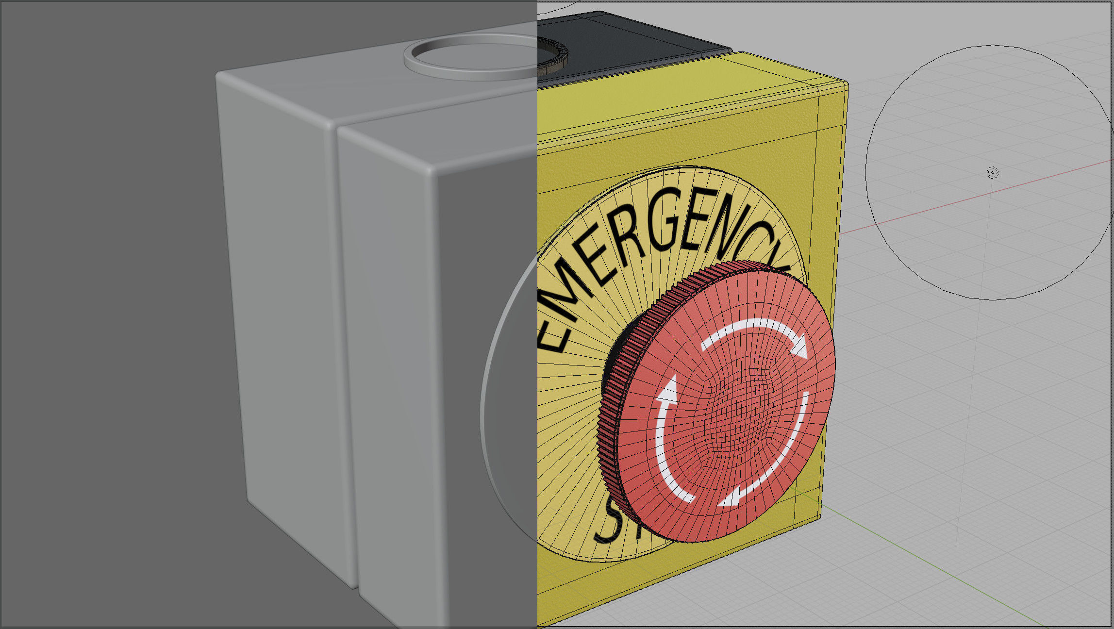emergency stop 3D model | CGTrader