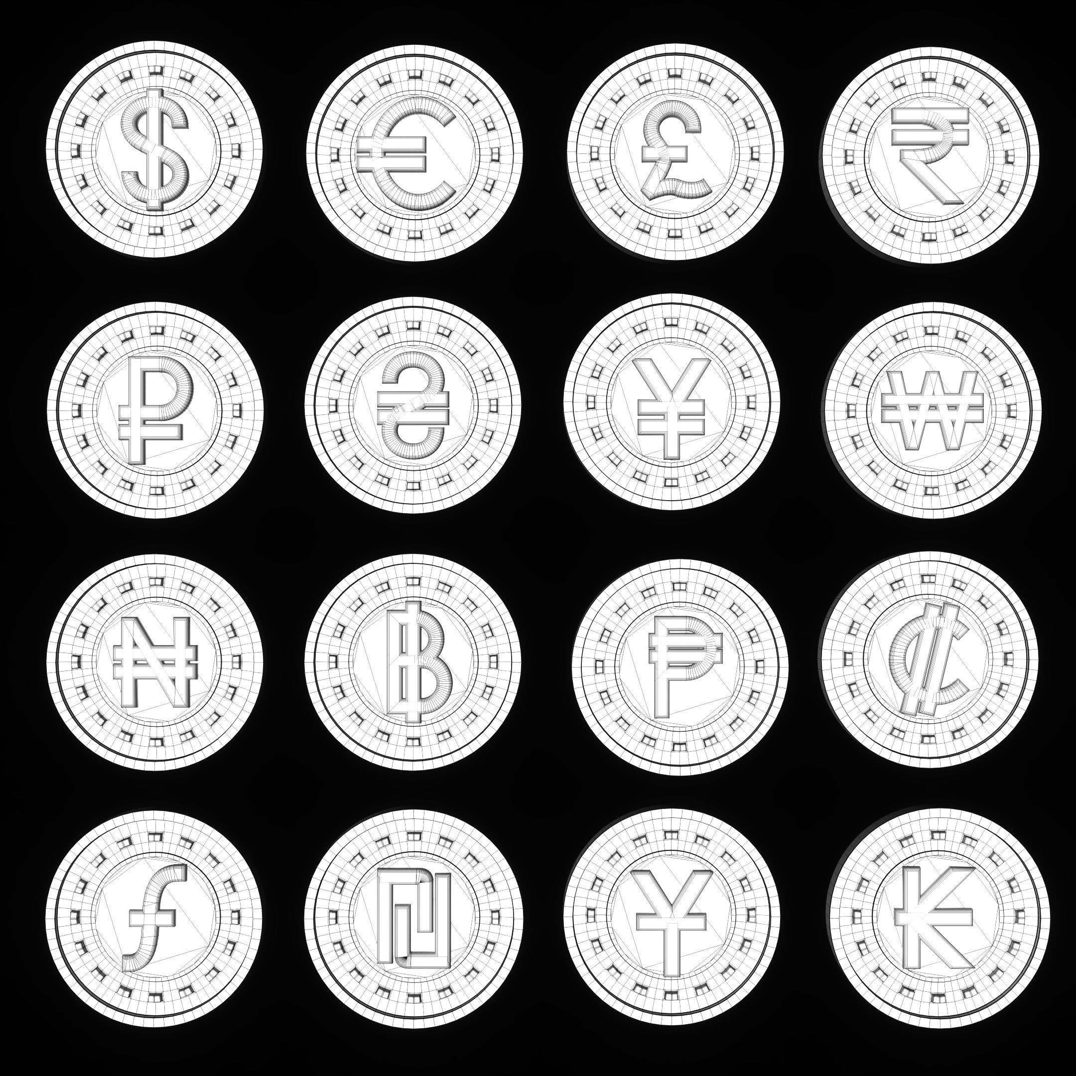 Currency Coins 3D model | CGTrader