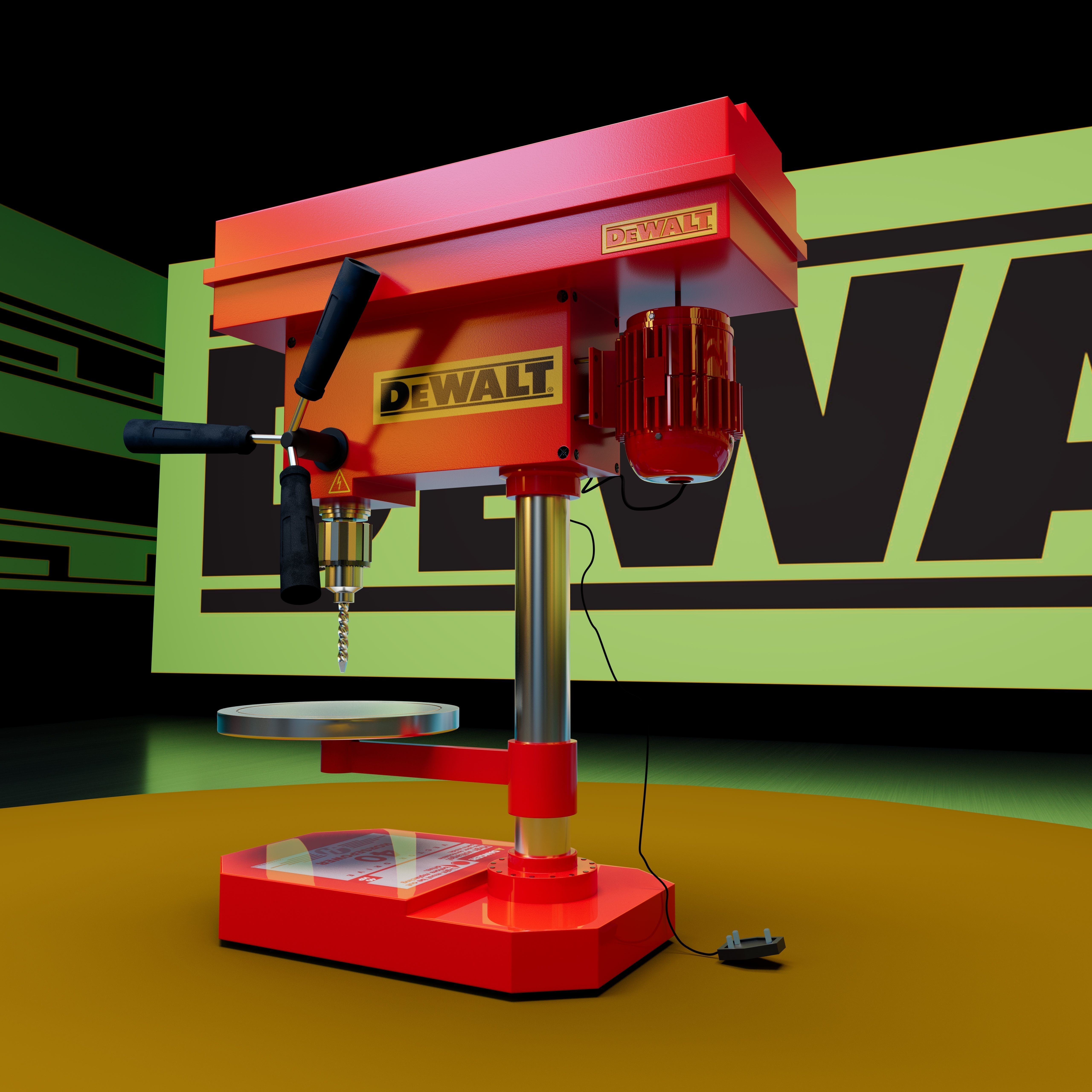 3d Drilling machine 3D model | CGTrader