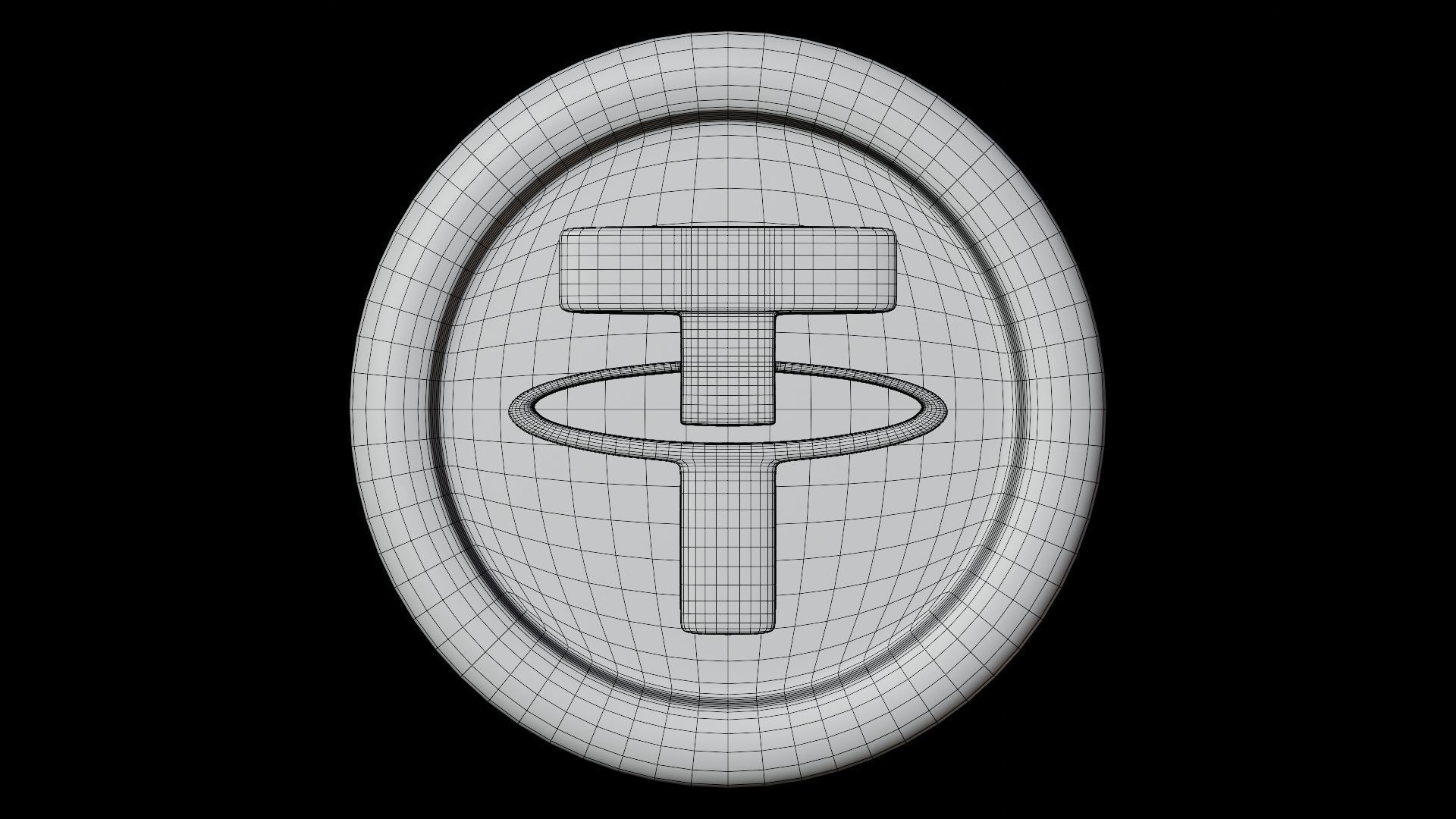 Tether or USDT Green Crypto Coin with cartoon style 3D model | CGTrader