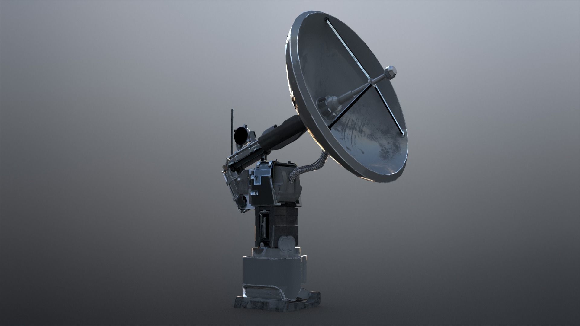 3D model SciFi Satellite Dish VR / AR / low-poly | CGTrader