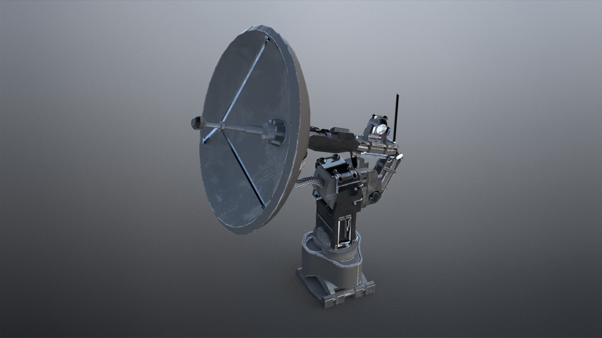 3D model SciFi Satellite Dish VR / AR / low-poly | CGTrader
