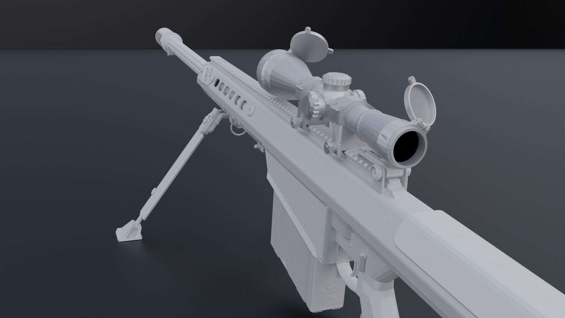 3D model The ultimate M107 Sniper Game-ready Model 2K PBR Texture VR ...