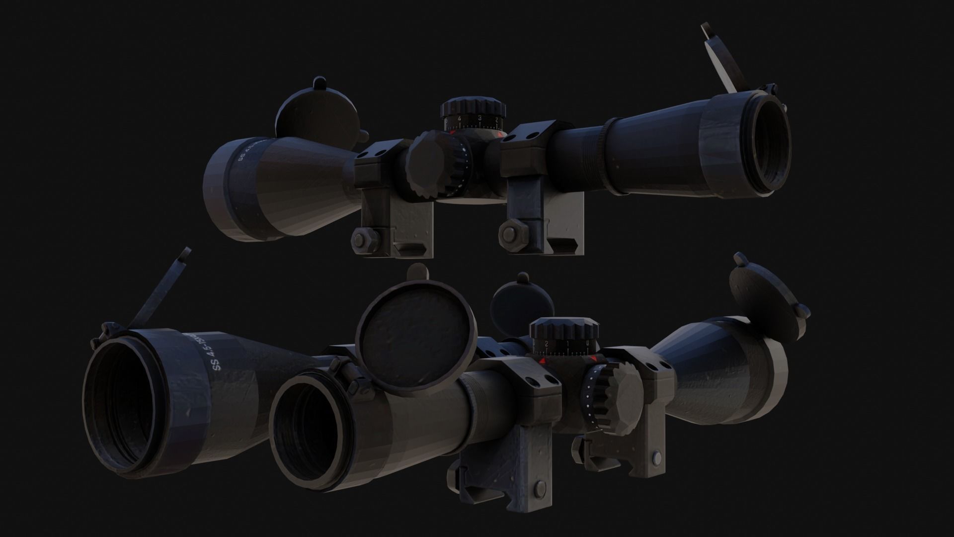 3D model The ultimate M107 Sniper Game-ready Model 2K PBR Texture VR ...