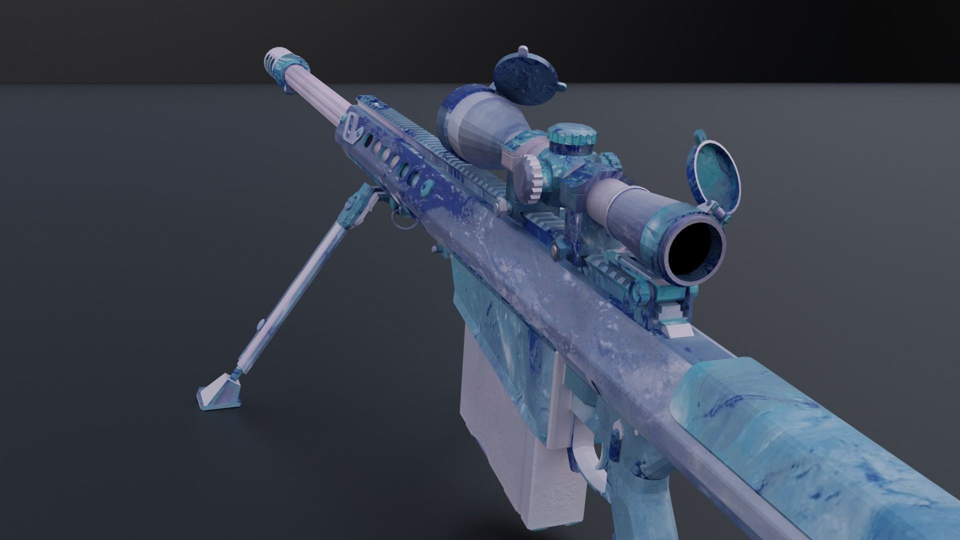 3D model The ultimate M107 Sniper Game-ready Model 2K PBR Texture VR ...