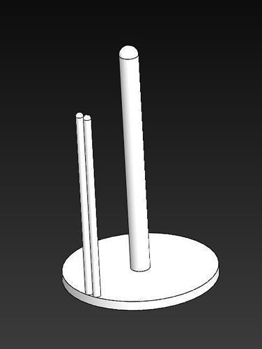 Easy Rip Paper Towel Holder 3D model 3D printable | CGTrader