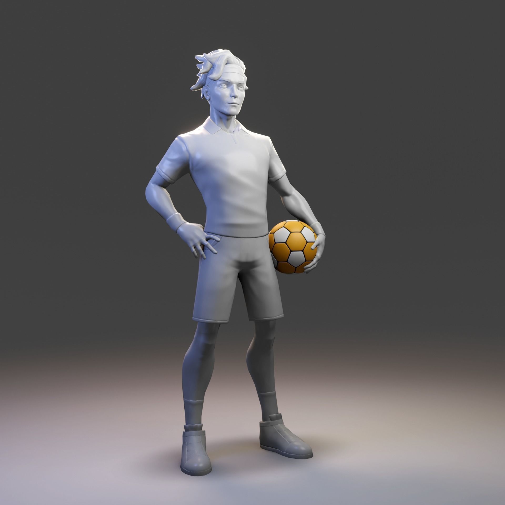 3D model Football Player PBR 3D model VR / AR / low-poly | CGTrader