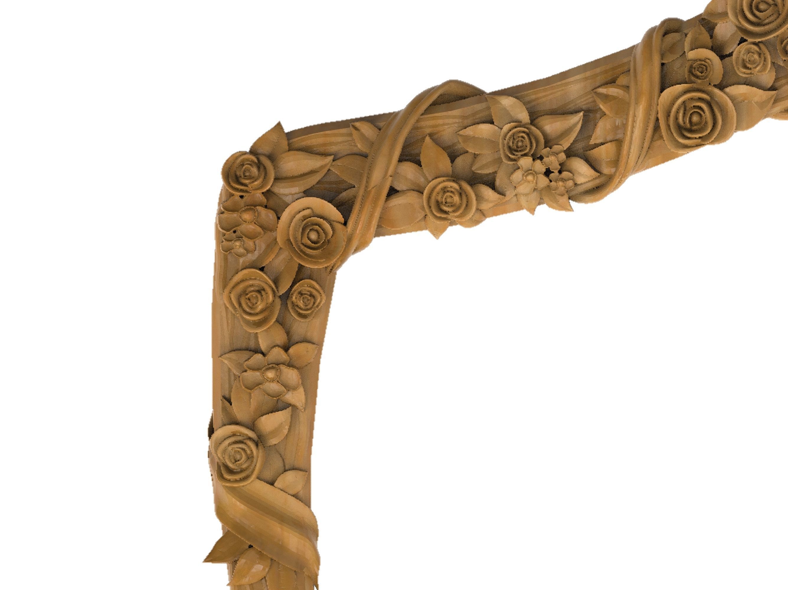 Carved picture frame STL 3D model | CGTrader