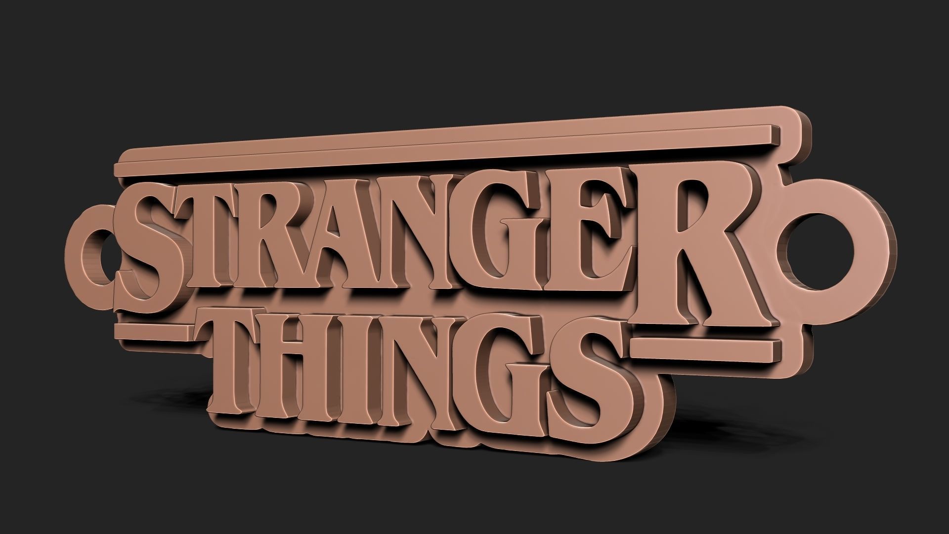 Stranger Things Logo 3D model 3D printable | CGTrader