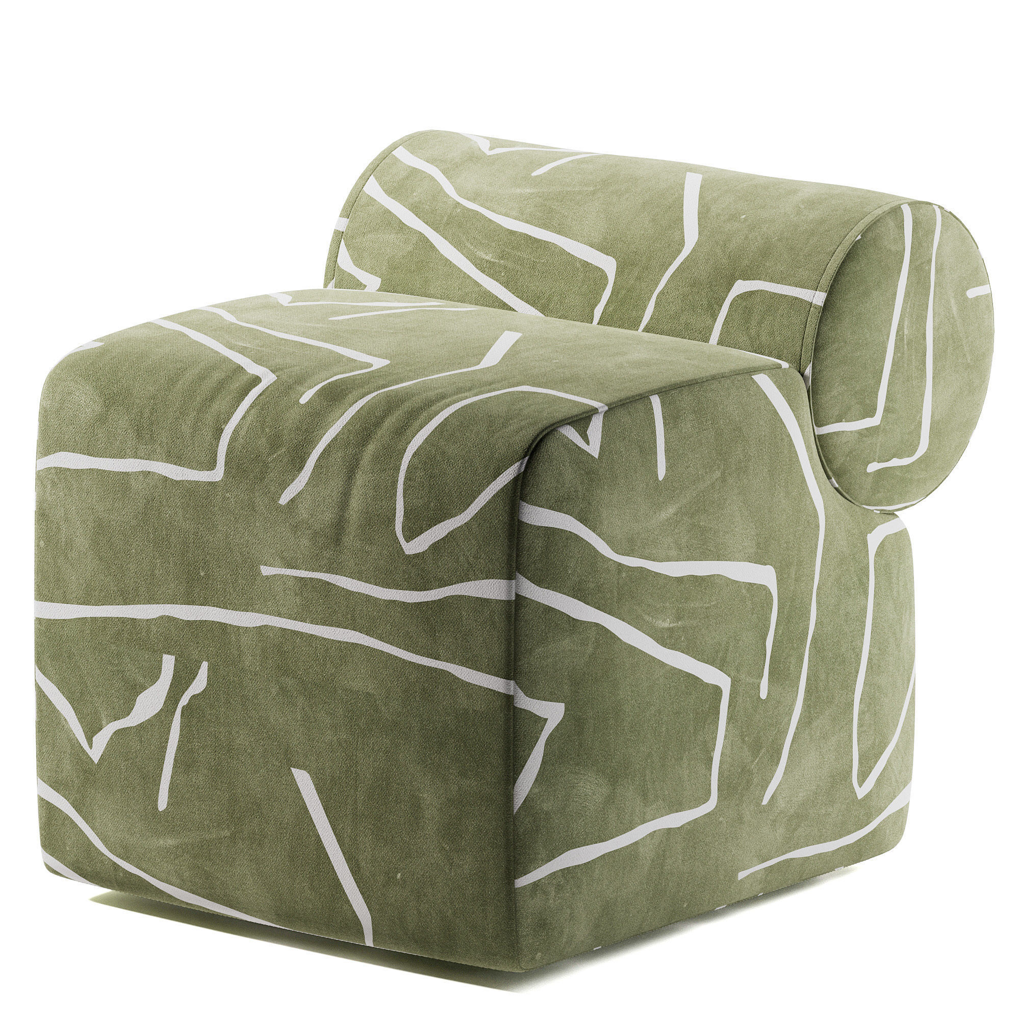 Kelly Wearstler Esfera Ottoman 3D model | CGTrader