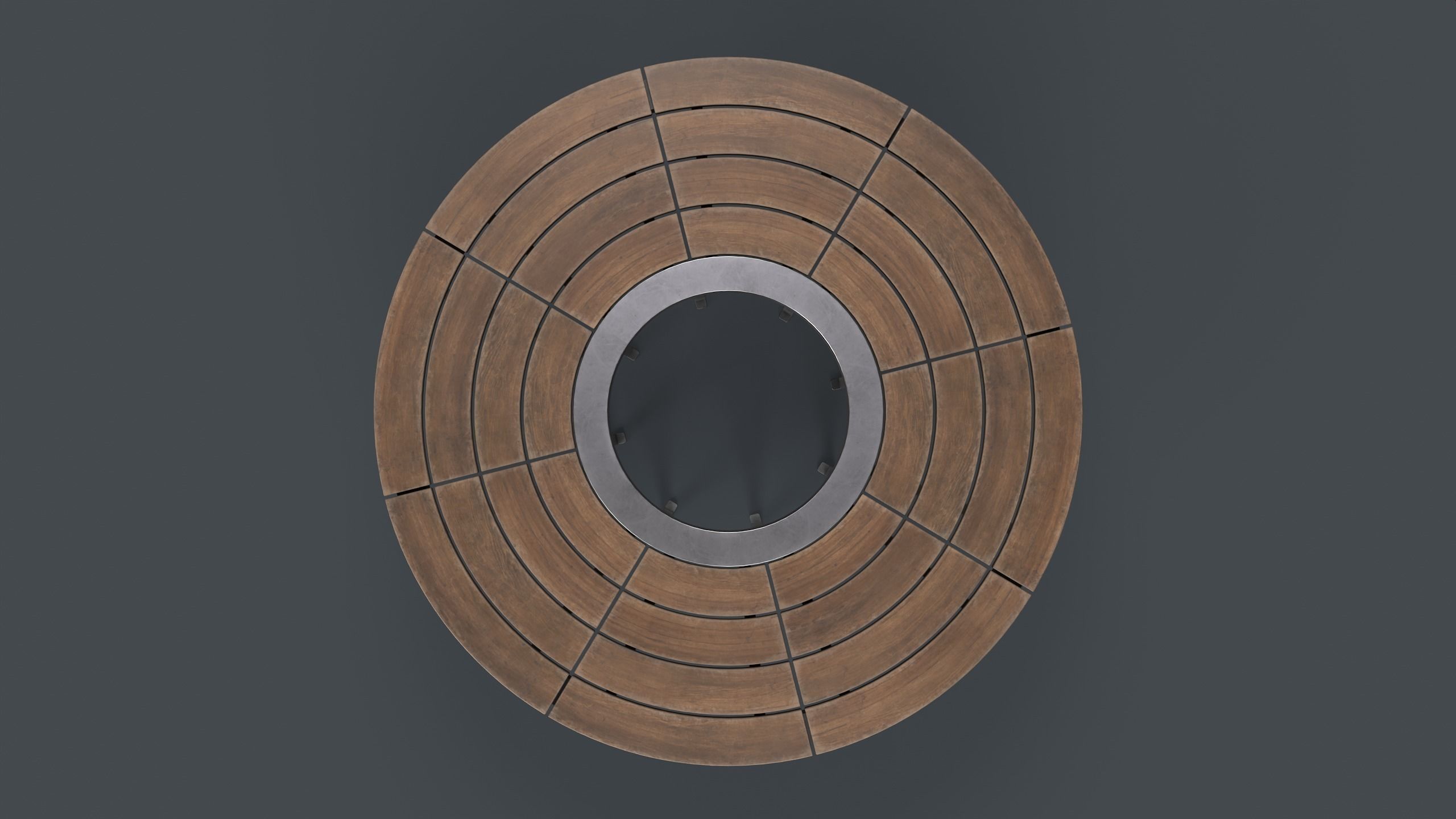 3D model Modern Outdoor Bench 103 PBR Game Ready VR / AR / low-poly ...