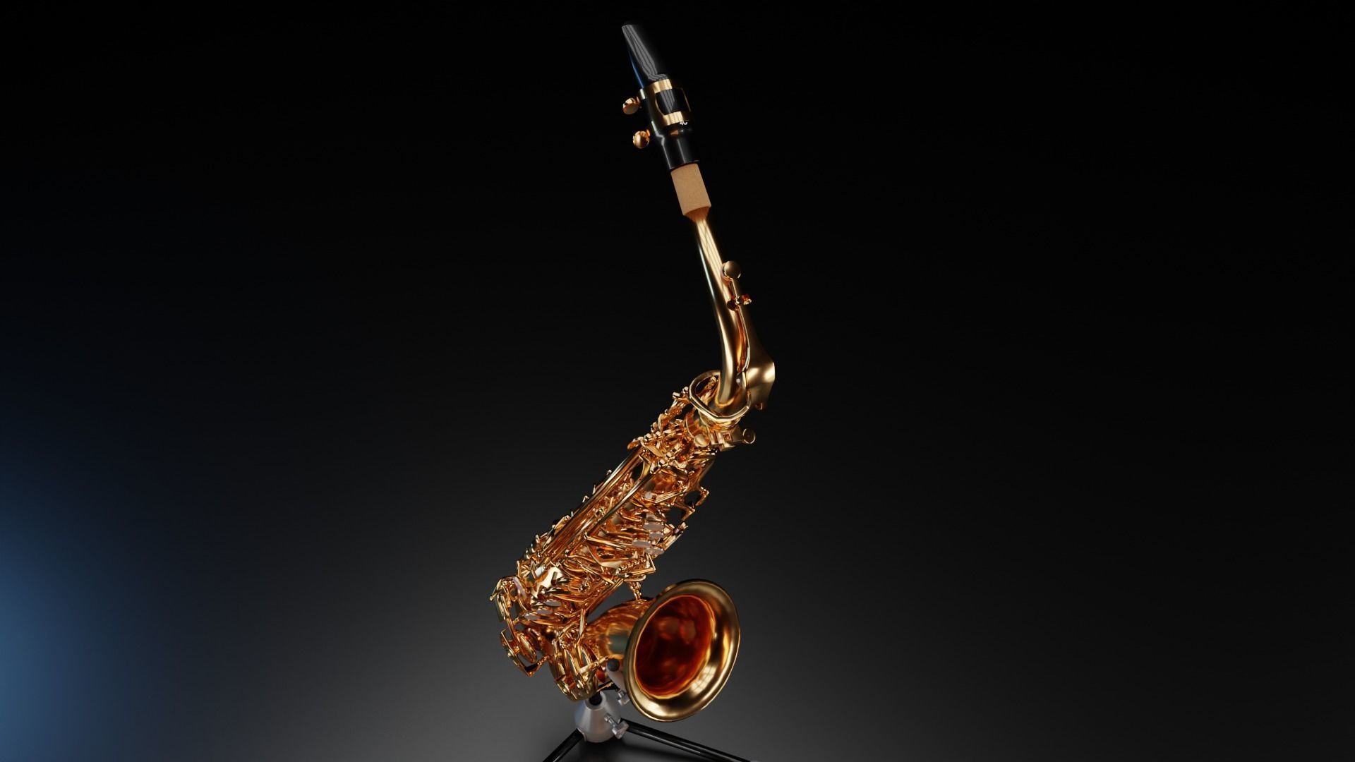 3D model Alto Saxophone - Yamaha YAS-280 - DMAXDesigns VR / AR / low ...