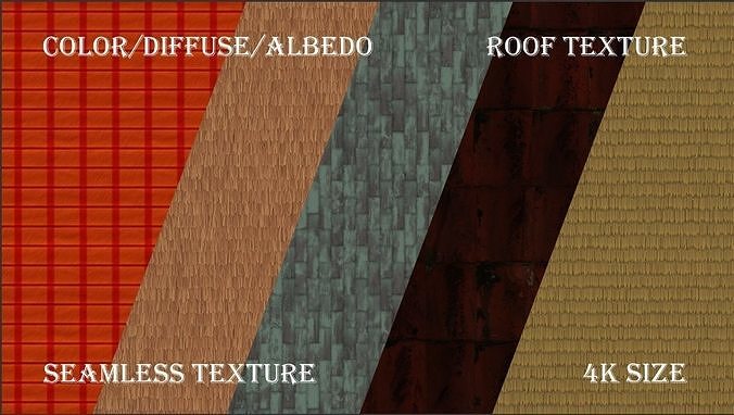 Roof Texture 4k PNG JPG PSD TIFF TGA BMP Texture Texture | CGTrader