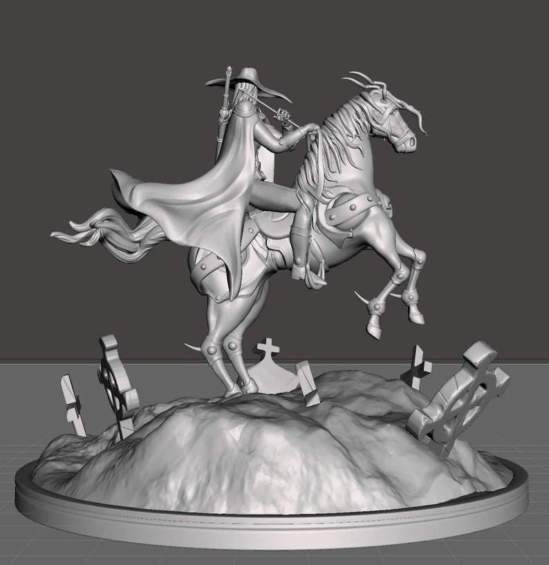 Vampire Hunter d Bloodlust Diorama 3D model 3D printable | CGTrader