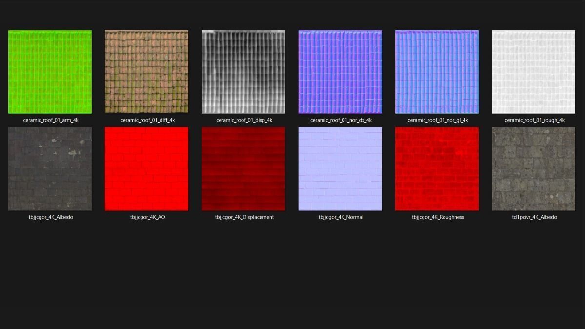 Roof Texture 4k PNG JPG PSD TIFF TGA BMP Texture Texture | CGTrader