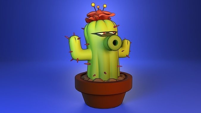 PvZ - Cactus High-Poly 3D model | CGTrader