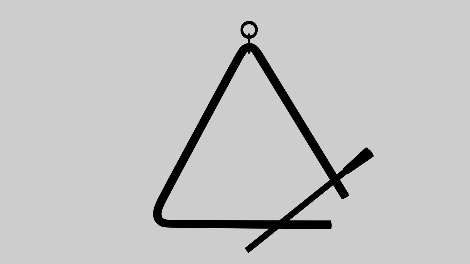 Triangle Percussion Instrumental 3D model | CGTrader
