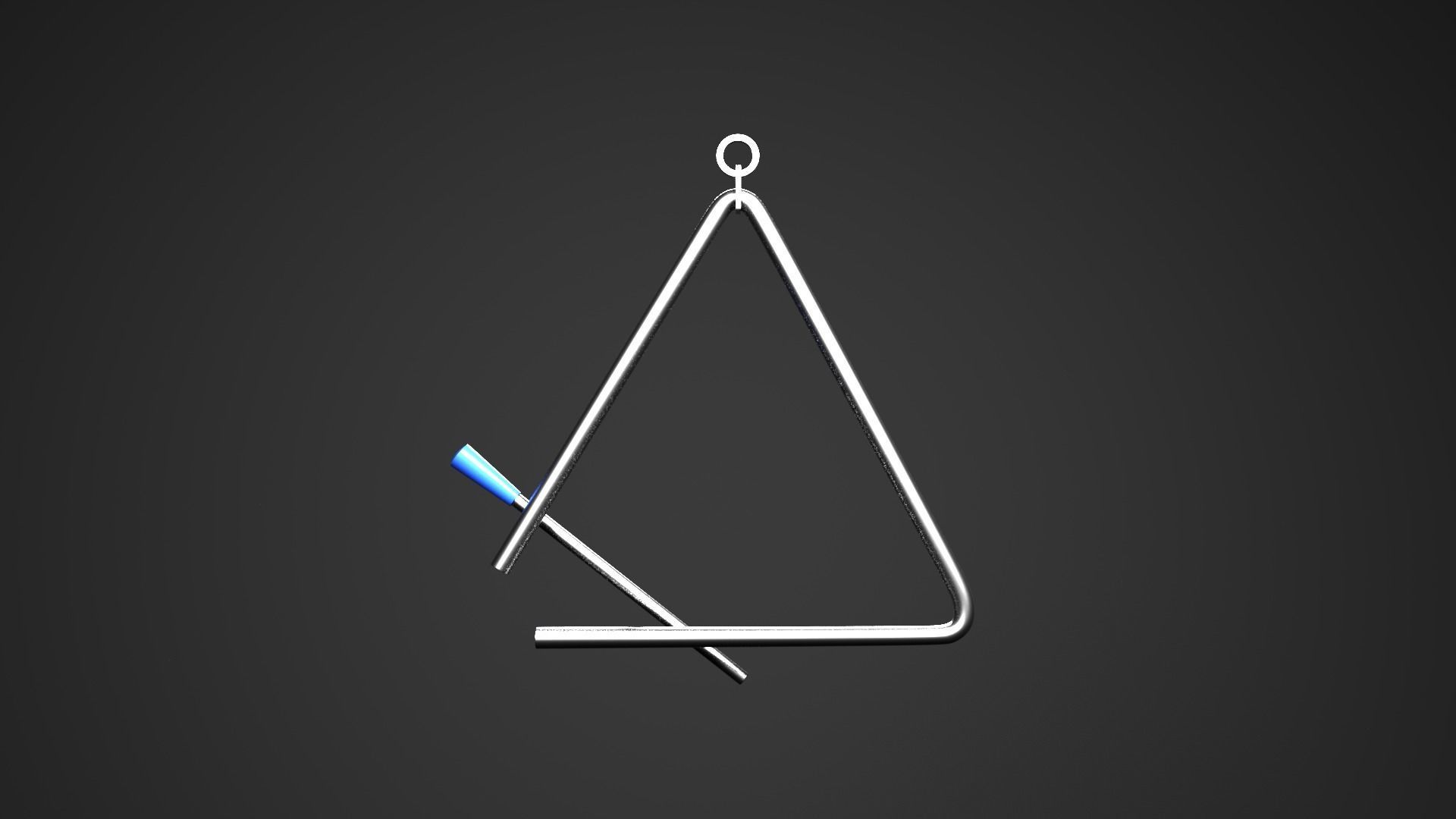 Triangle Percussion Instrumental 3D model | CGTrader