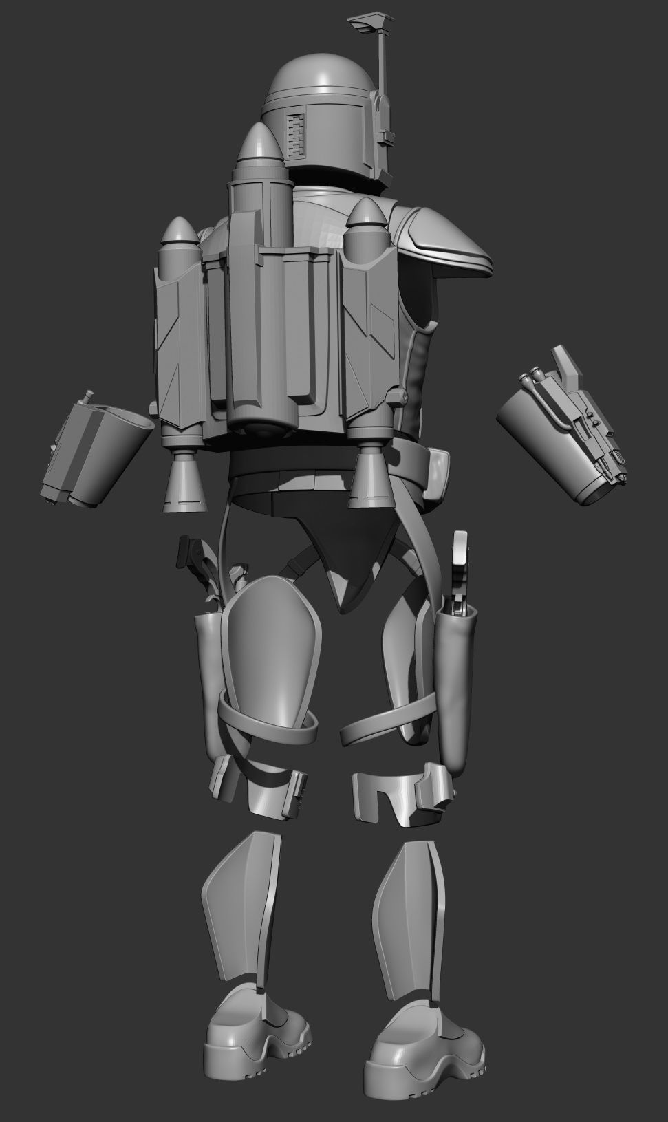 Jango Fett One12 Scale Armor 3D STL Files 3D model 3D printable | CGTrader