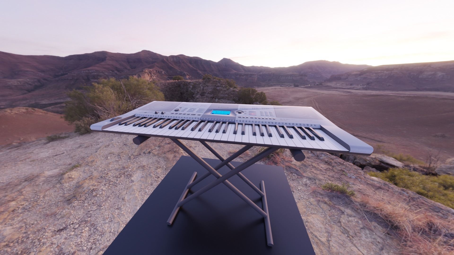 YAMAHA - Alto Sax - Tenor Sax and PSR-E403 Keyboard 3D Model Collection ...