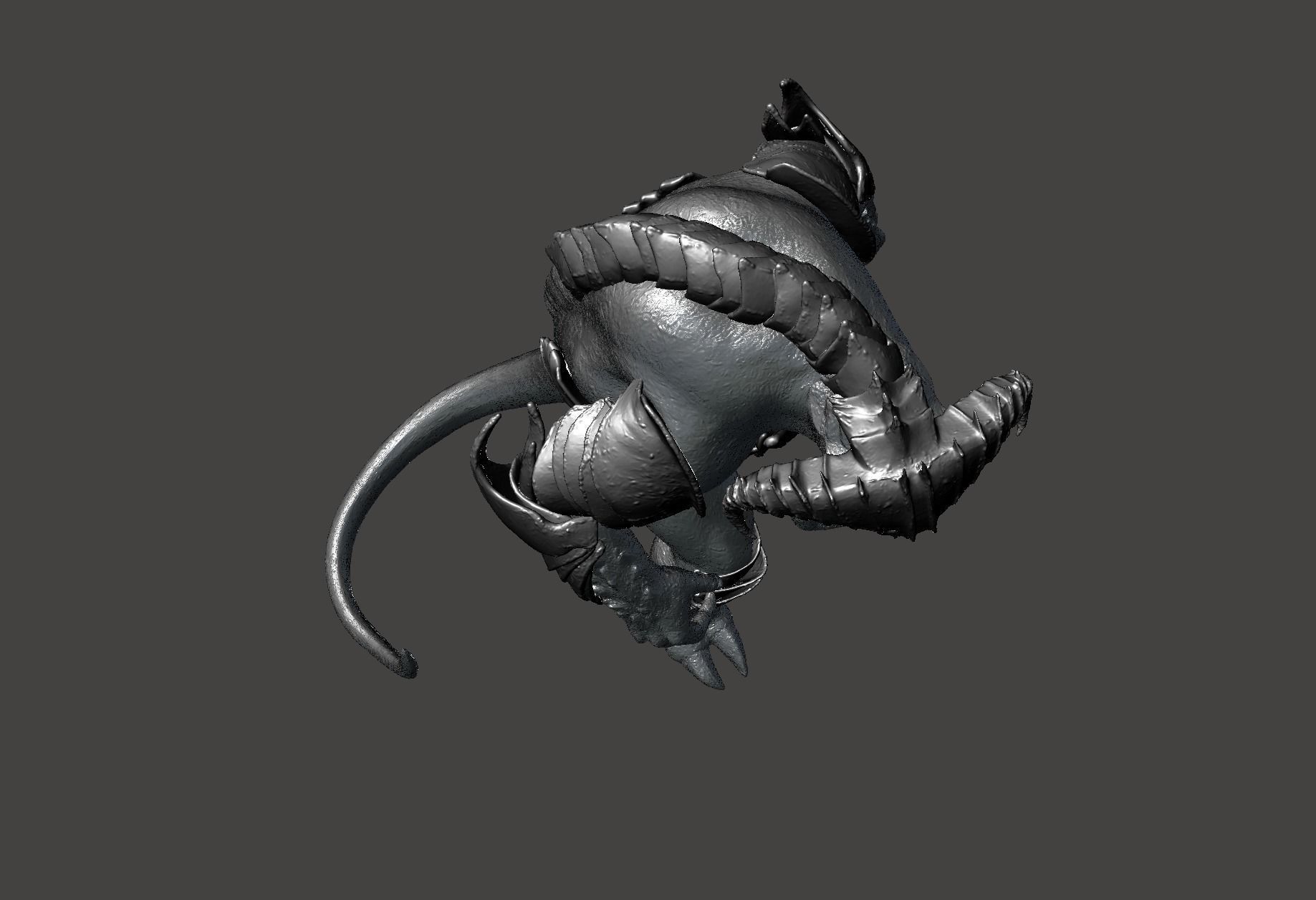 Armored Balrog LOTR Tar Goroth Shadow of War - Hi-Poly STL 3D model 3D ...