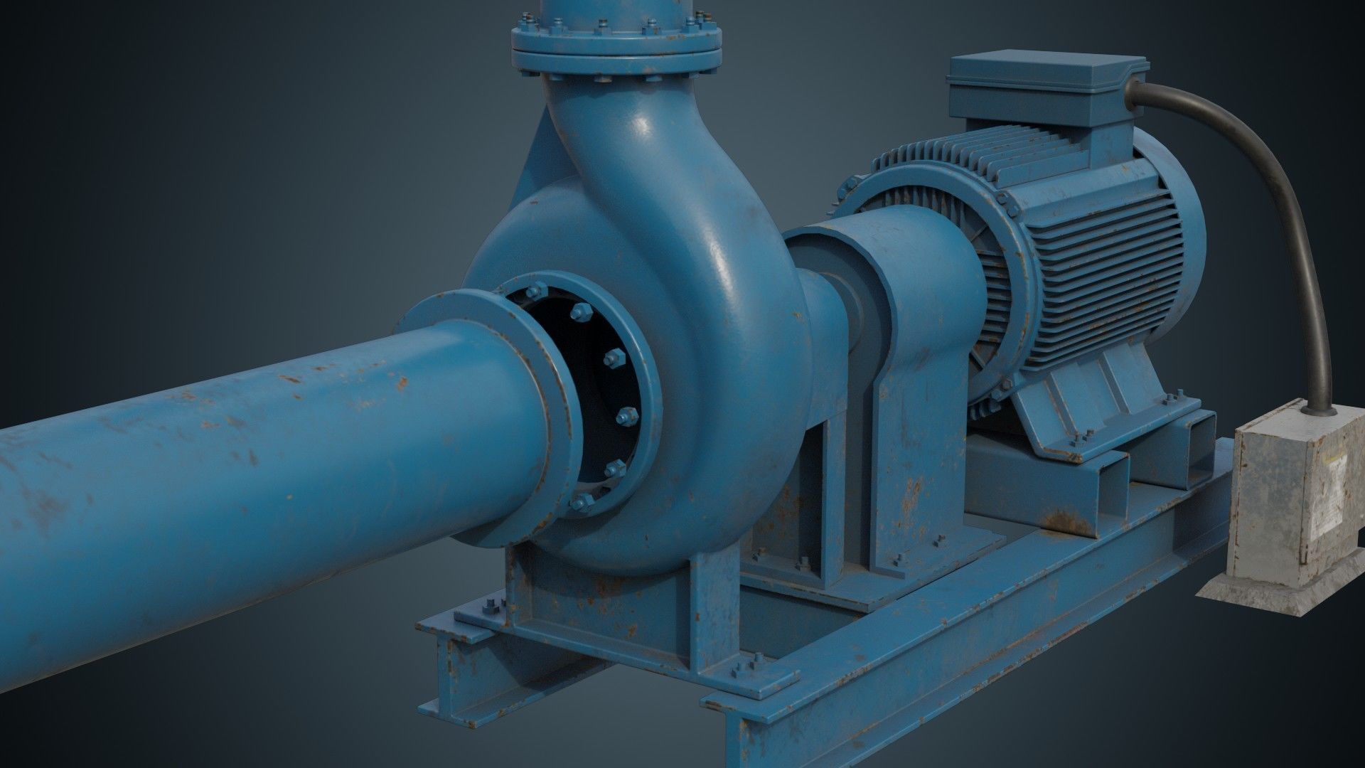 3D model Water Pump 3B VR / AR / low-poly | CGTrader