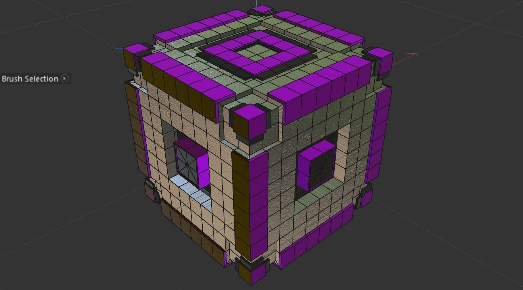 3D model Abstract sci-fi cube VR / AR / low-poly | CGTrader