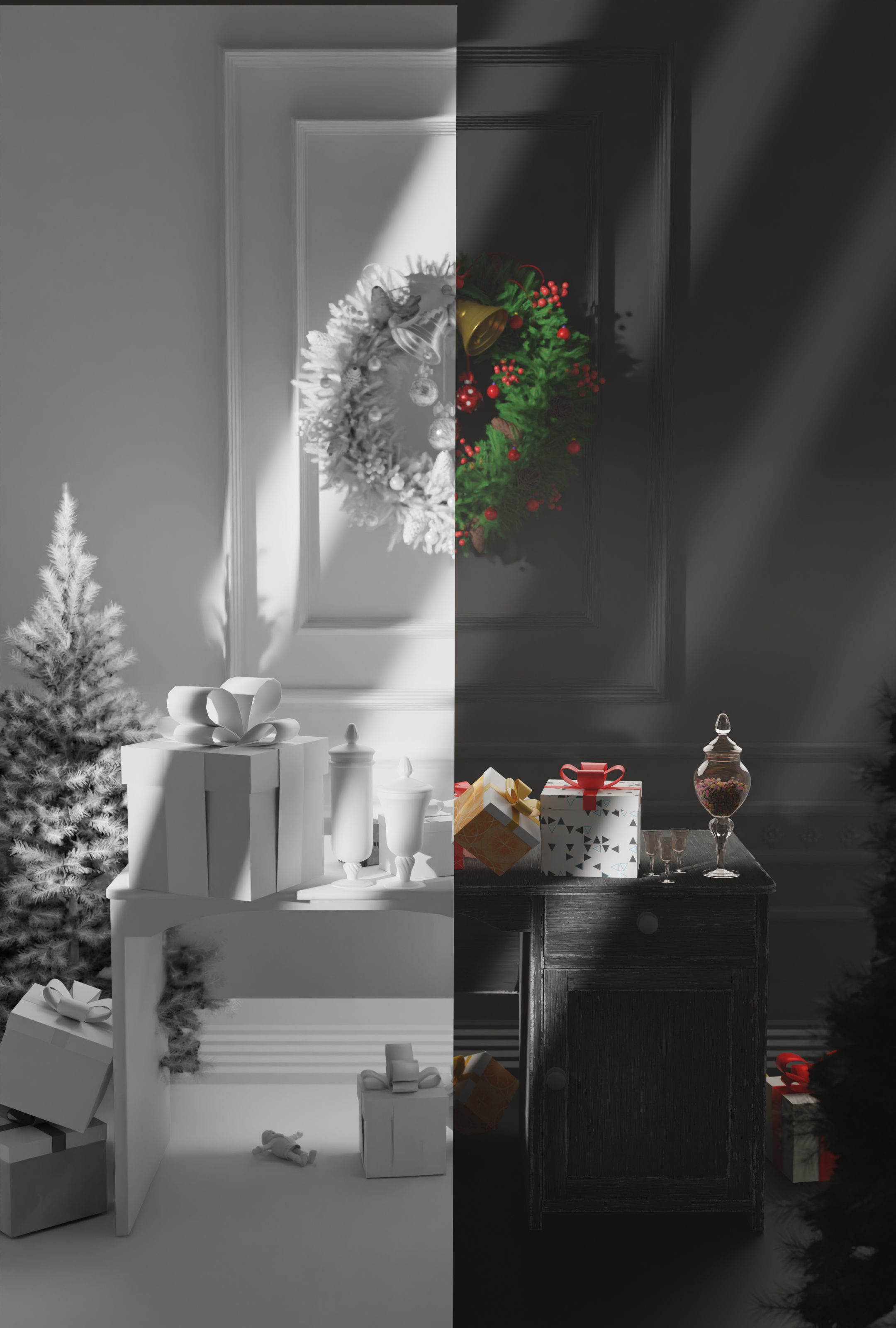 Christmas Scene 3D model | CGTrader