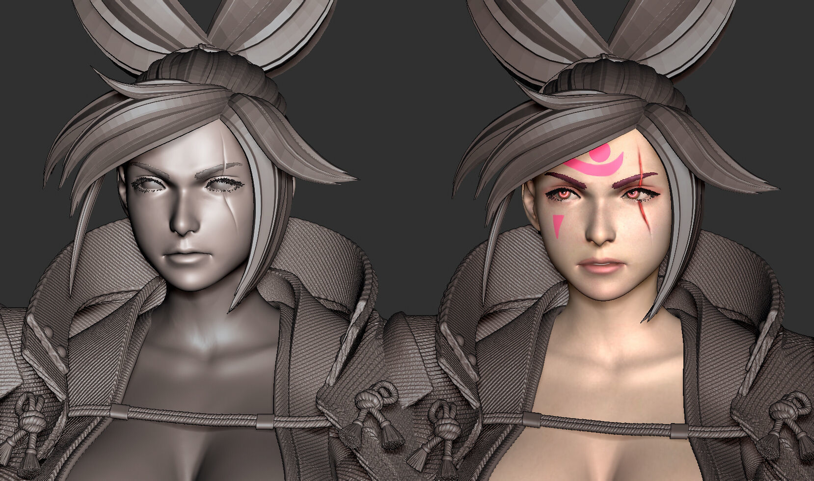 Baiken female character 3D model 3D printable | CGTrader