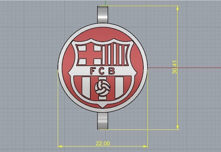 Pendant FCB Model 2527 3D model 3D printable | CGTrader