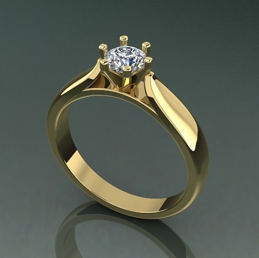 Soliter ring Model 2521 3D model 3D printable | CGTrader