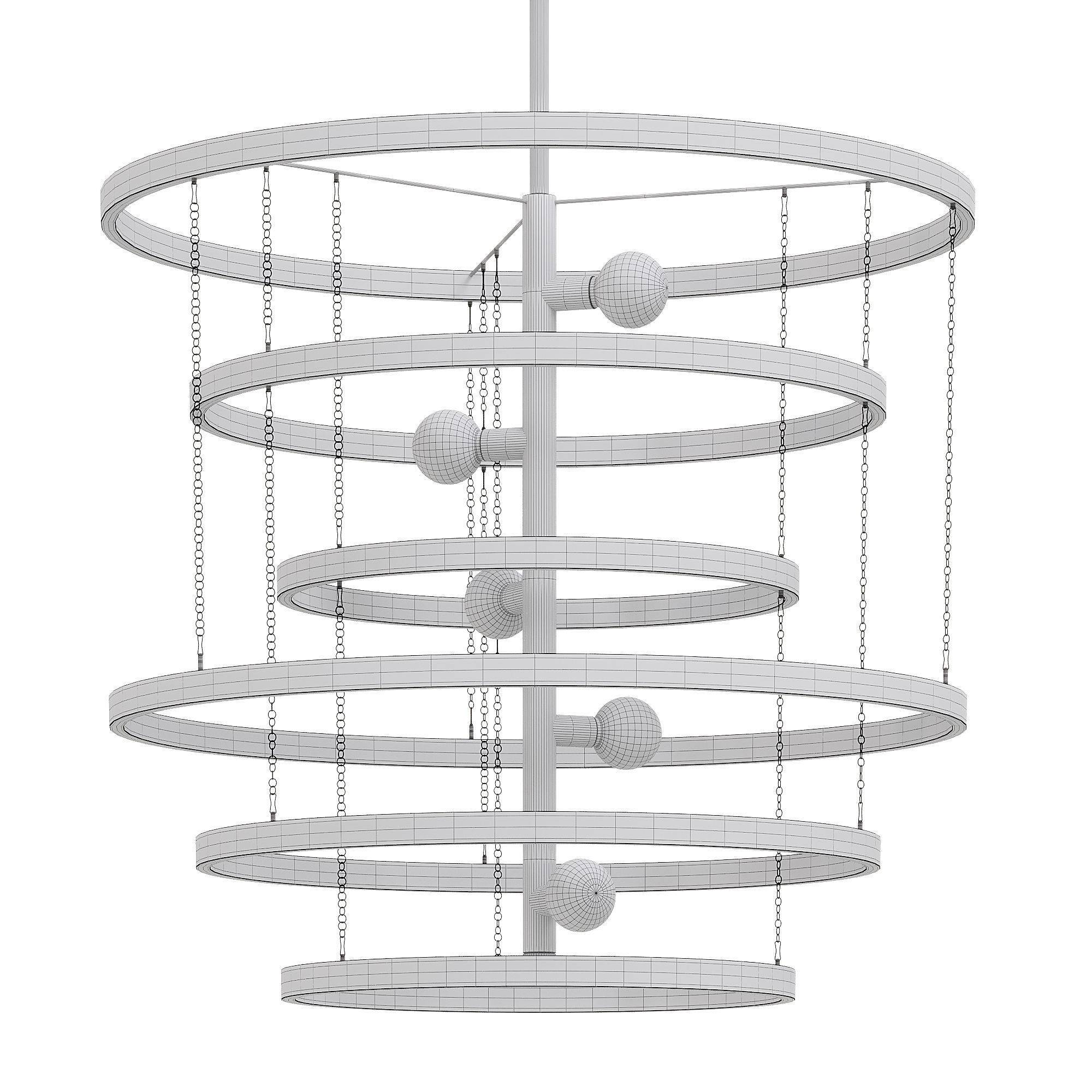 Feiss Celeste Light Chandelier by Generation Lighting 3D model | CGTrader